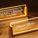 Acrylic Name Plate Light Personalized, LED Light With Wave Pattern ...