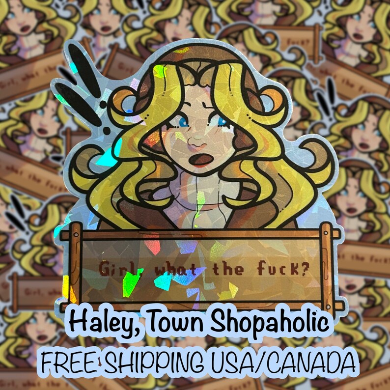Stardew Valley, Haley Holographic Sticker - Etsy