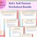 Kid's Self-esteem Art Therapy Worksheet Bundle - Etsy