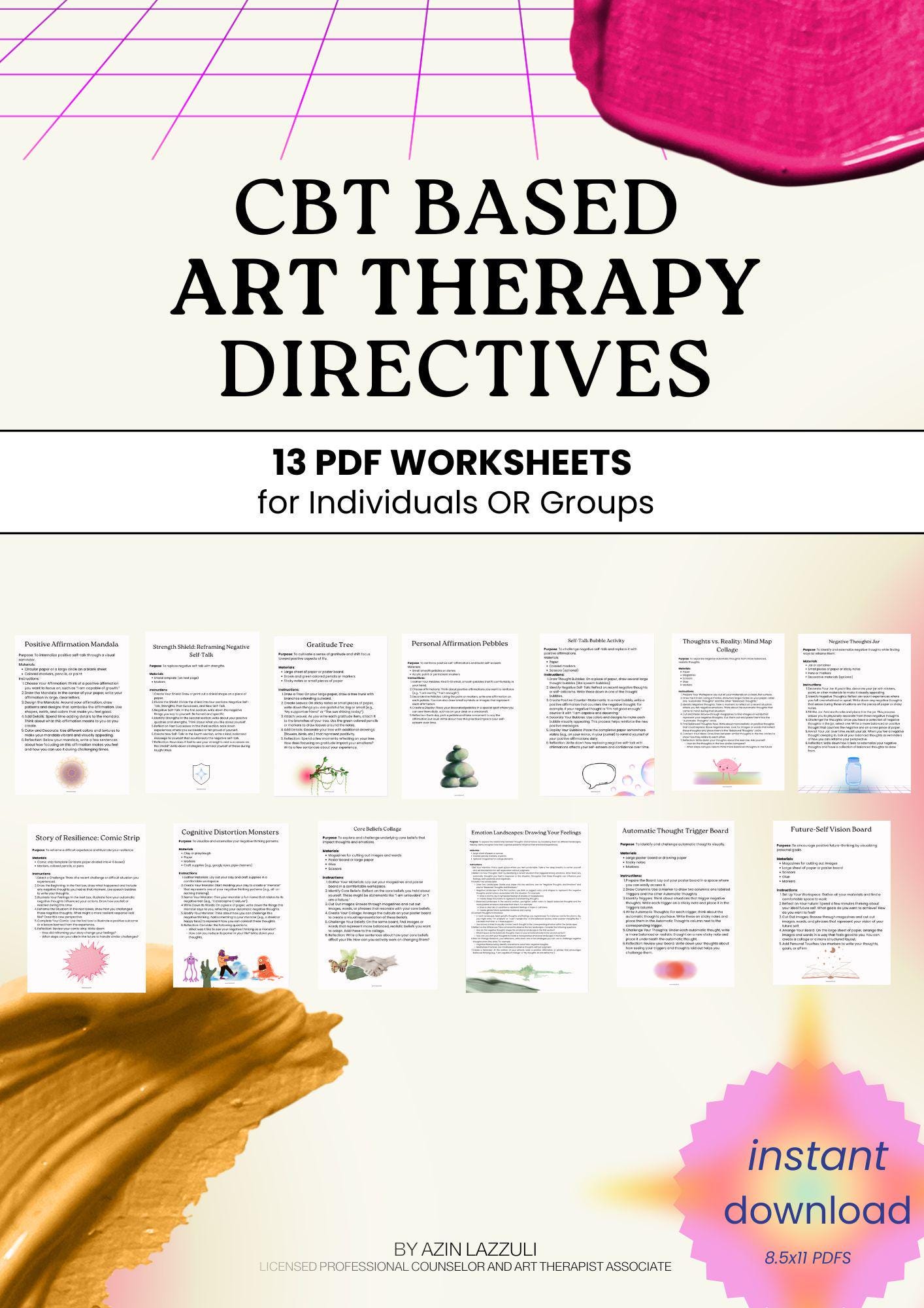 CBT Based Art Therapy Directives: Cognitive Behavioral Therapy / Art ...