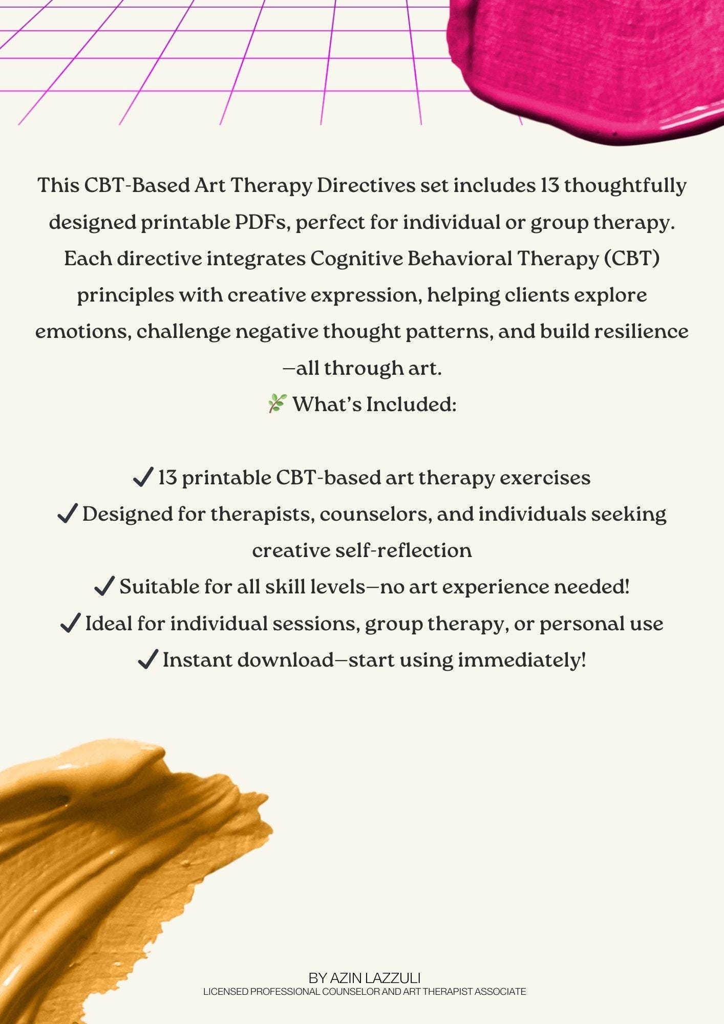 CBT Based Art Therapy Directives: Cognitive Behavioral Therapy / Art ...