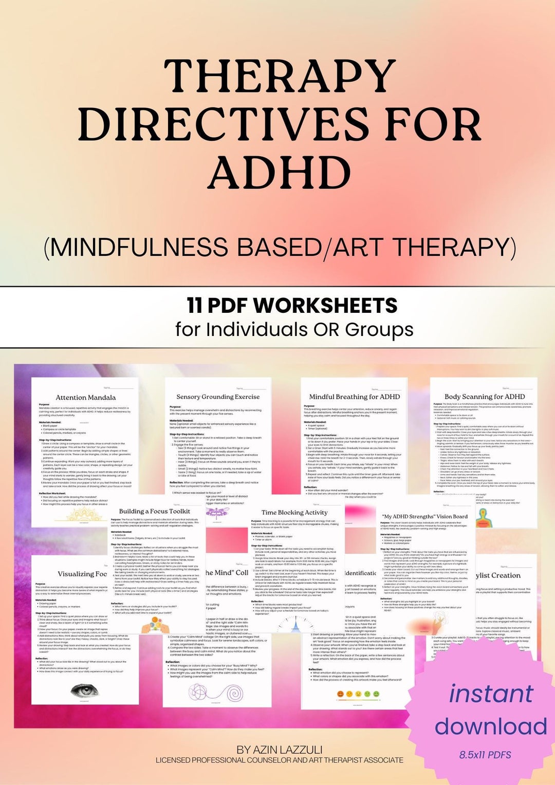 Mindfulness Based Art Therapy for ADHD: Creative Solutions for ...