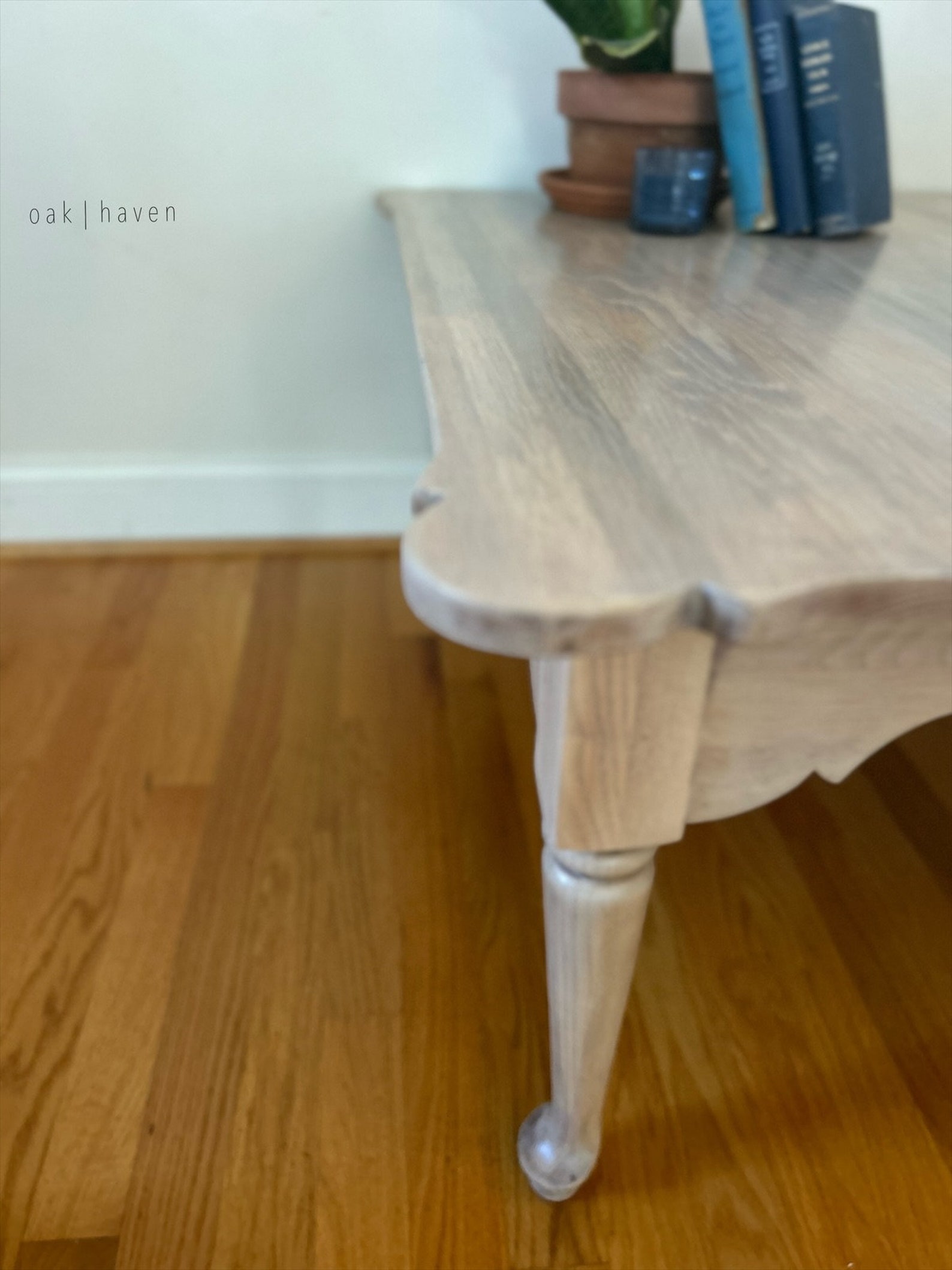 Vintage Neutral Oak Coffee Table - Etsy
