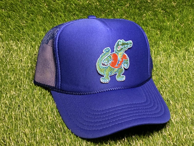 Florida Gators Throwback Logo Foam Trucker Hat Cap High Profile Patch ...