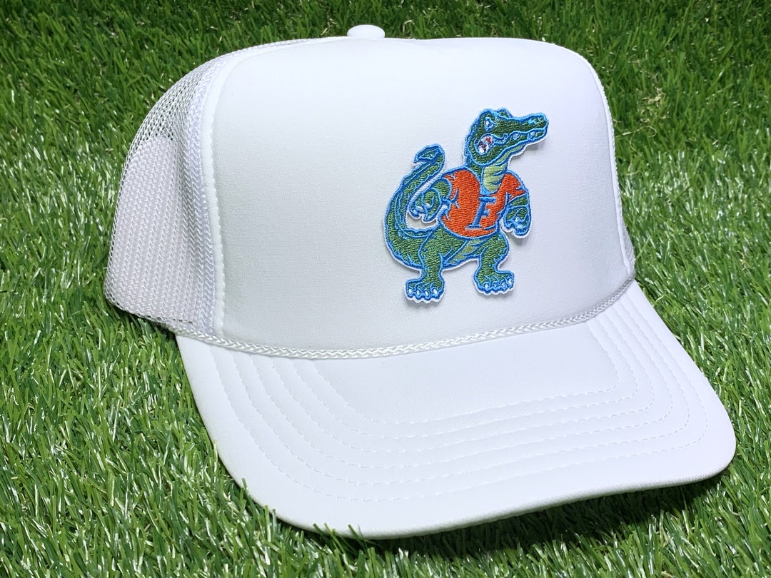 Florida Gators Throwback Logo Foam Trucker Hat Cap High Profile Patch ...