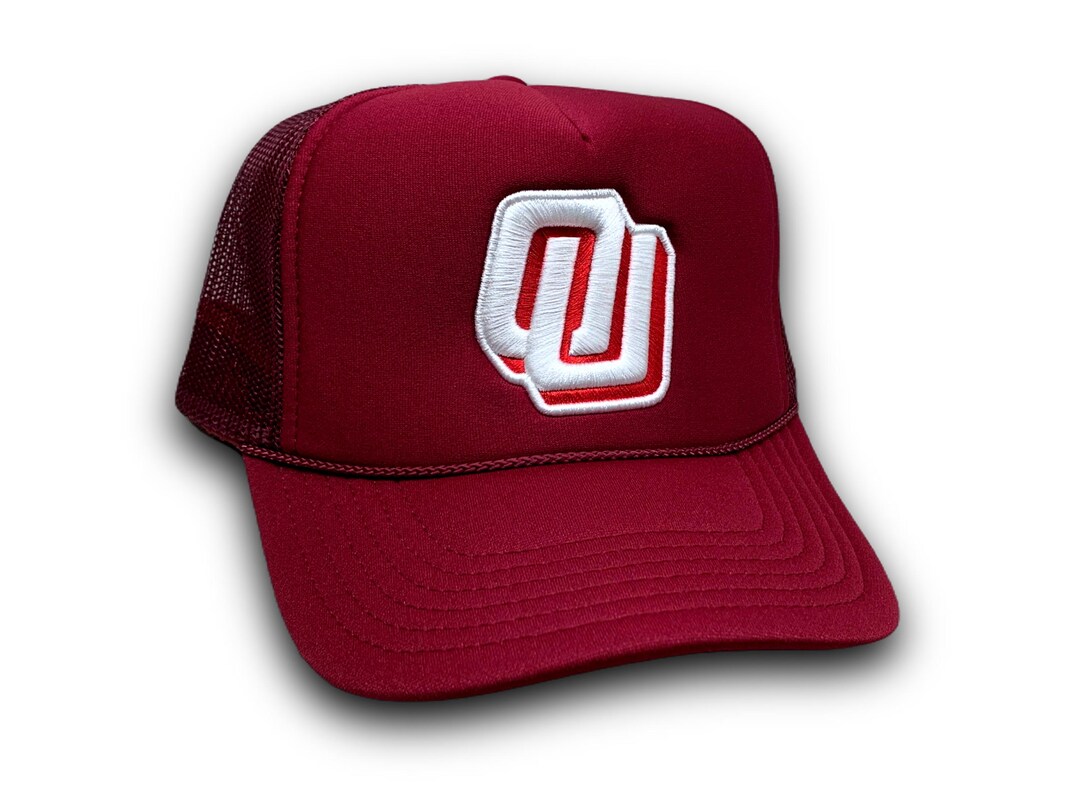 Oklahoma Sooners OU Vintage Throwback 3D Embroidered 80s Slant/disco ...