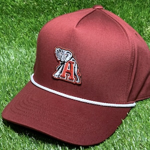 Alabama Crimson Tide Throwback Logo Rope Hat High Profile Patch - Etsy