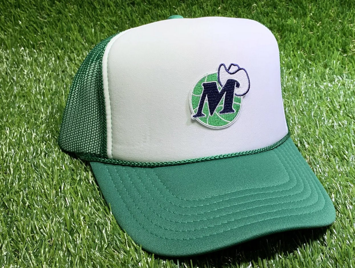 Dallas Mavericks Mavs Throwback Foam Trucker Hat | 80s Logo ...
