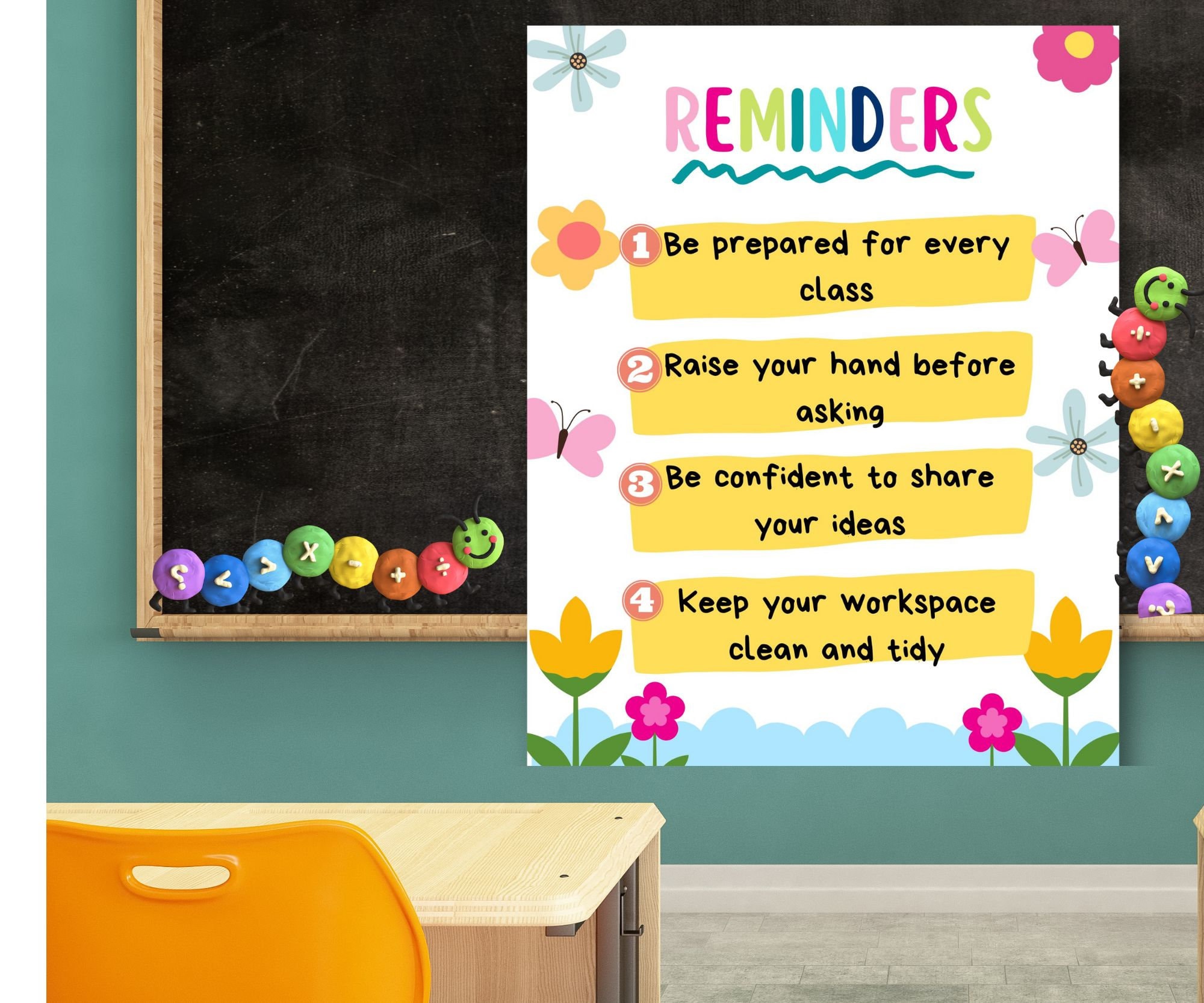 Carteles de reglas del aula y resbalones de gestión del aula / - Etsy ...