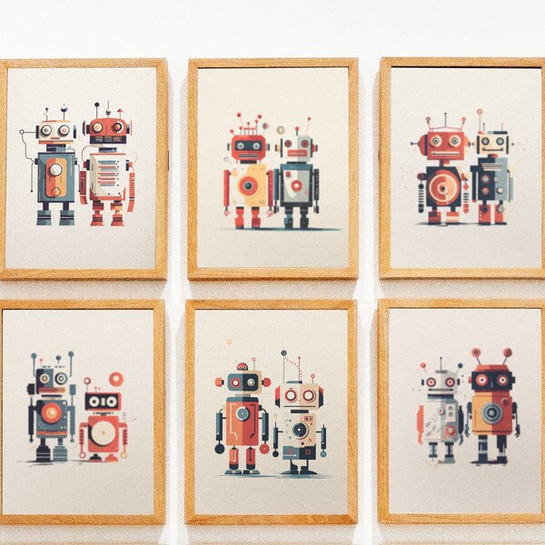 Robot Art - Etsy