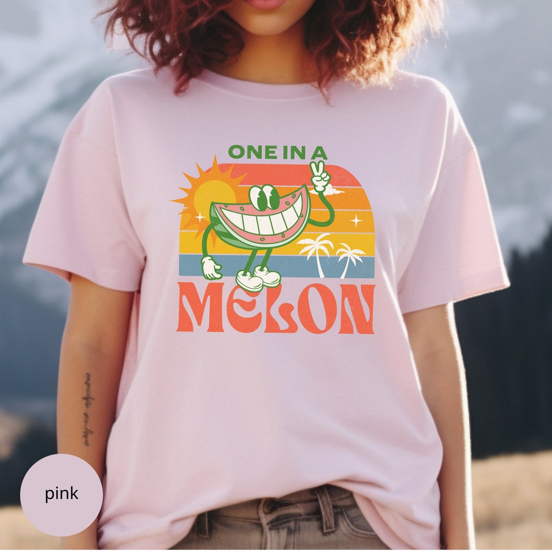 One in A Melon Shirt Summer Vibes Couple Shirt Watermelon Gift Birthday ...