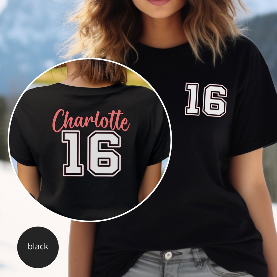 Personalized 16th Birthday Shirt: Sweet Sixteen Gift - Etsy
