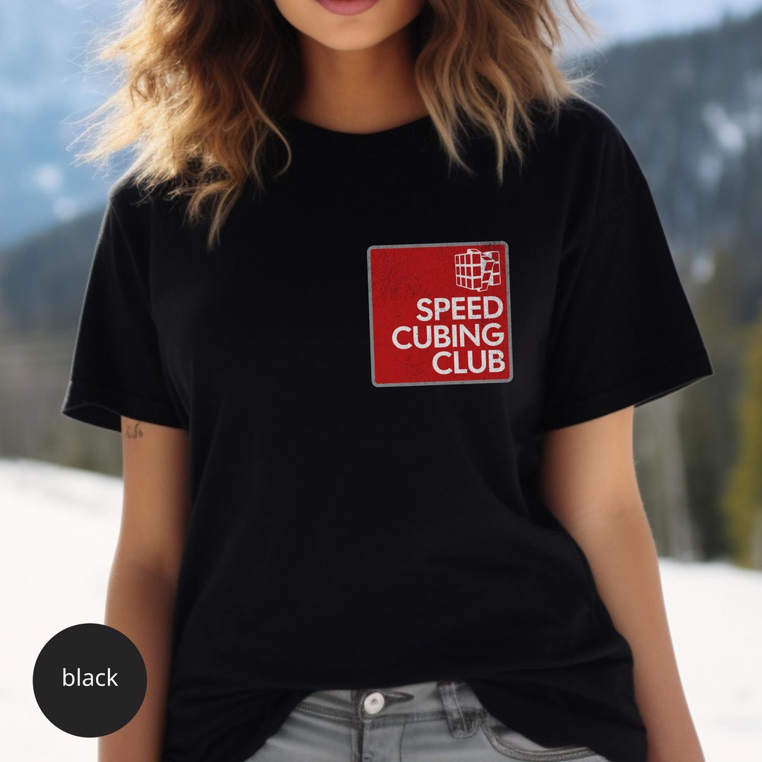 Speedcubing Club Shirt 3x3 Cube Game Tshirt Puzzle Solving Cuber Tee ...