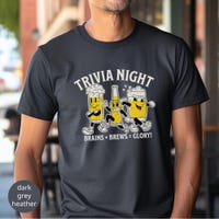 Unisex T-shirt - on Wednesdays We Play Trivia - Fun Quiz Night Tee ...