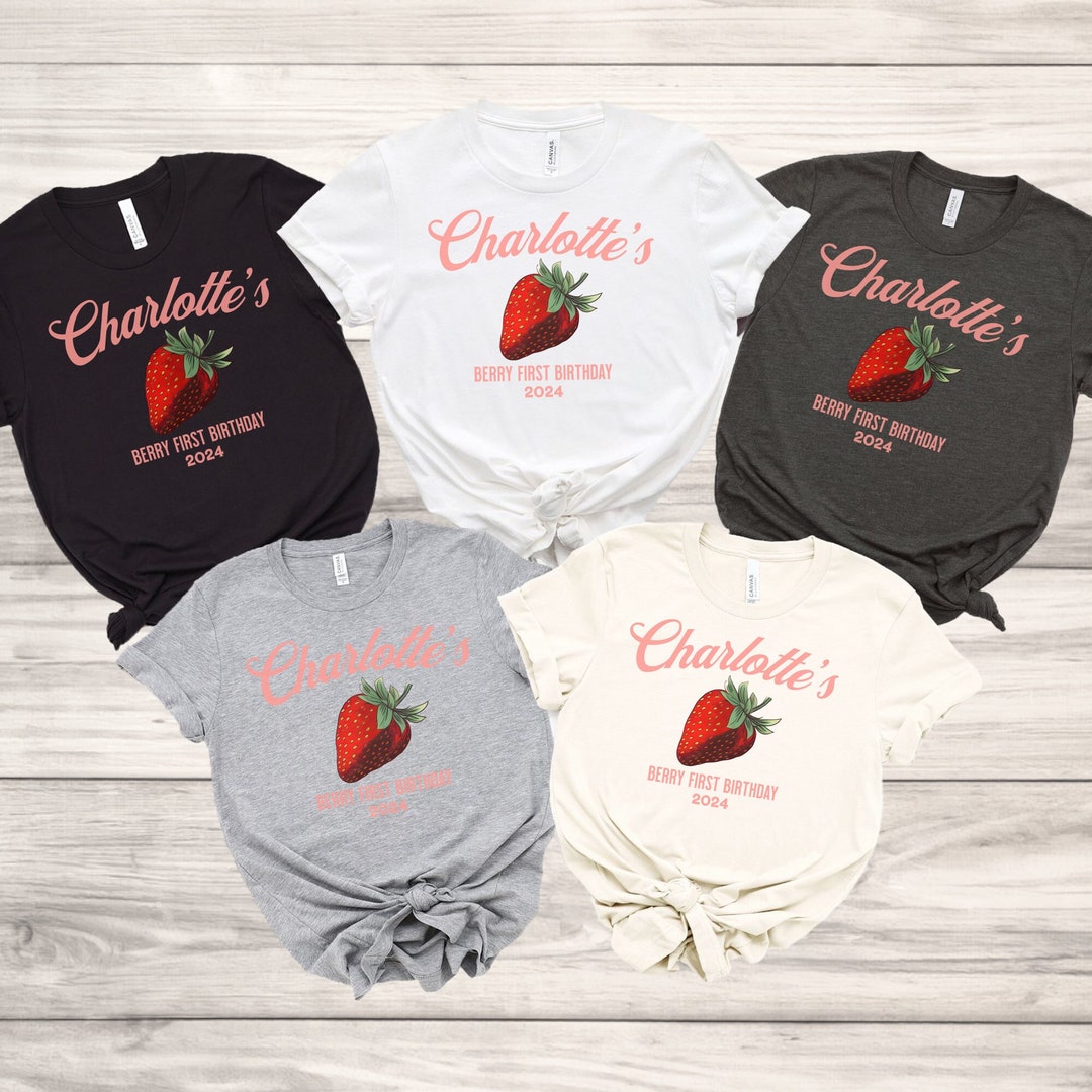 Berry First Birthday Strawberry Tee Theme Berry First Shirt Family ...
