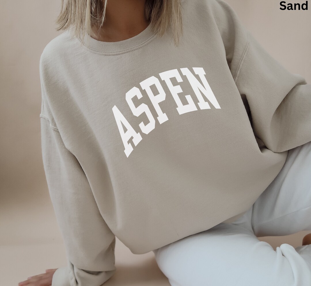 Aspen Sweatshirt Faded Vintage Aesthetic Aspen Colorado Crewneck Trendy ...