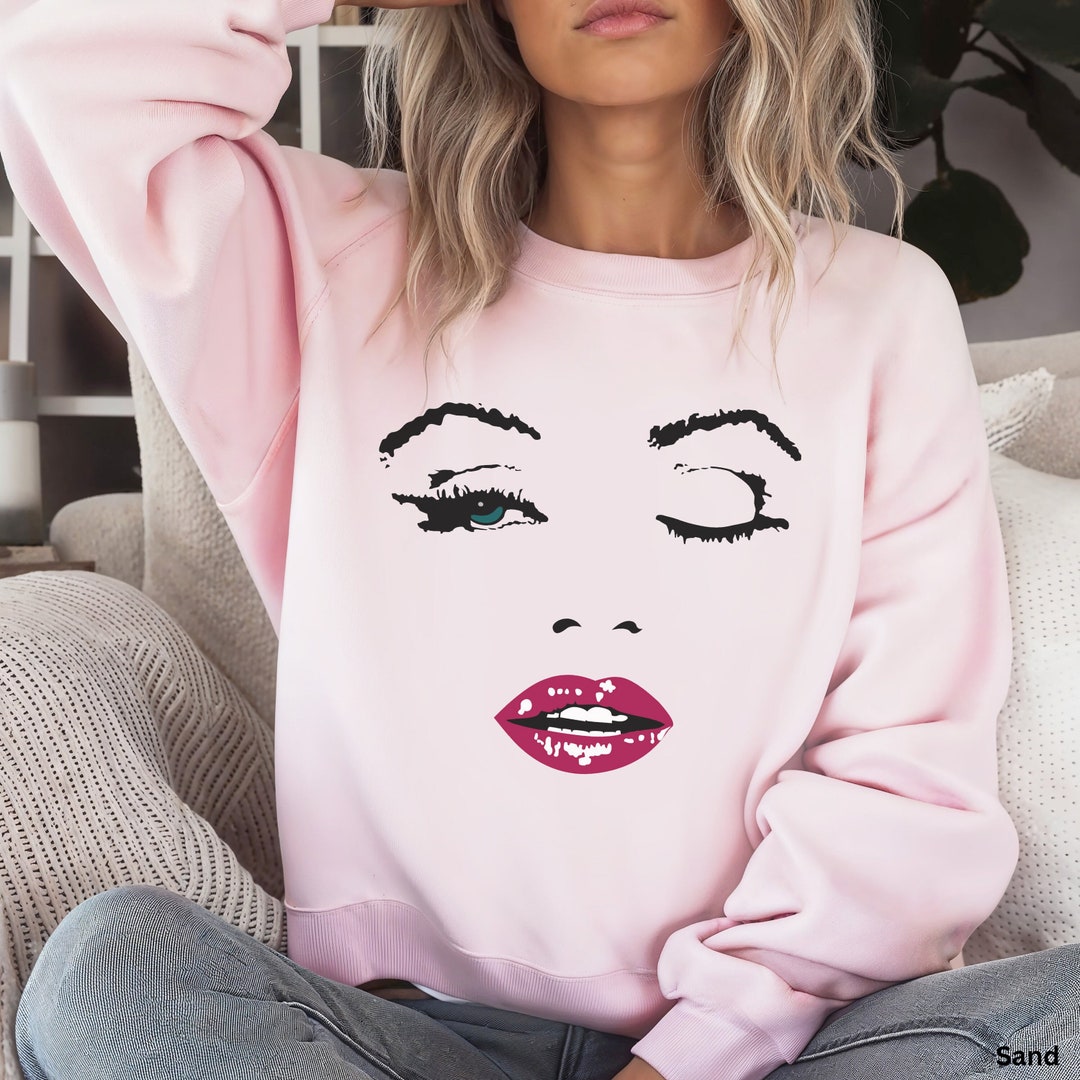 Woman Face Sweatshirt, Pretty Face Sweatshirt, Hot Girl Face Sweater ...