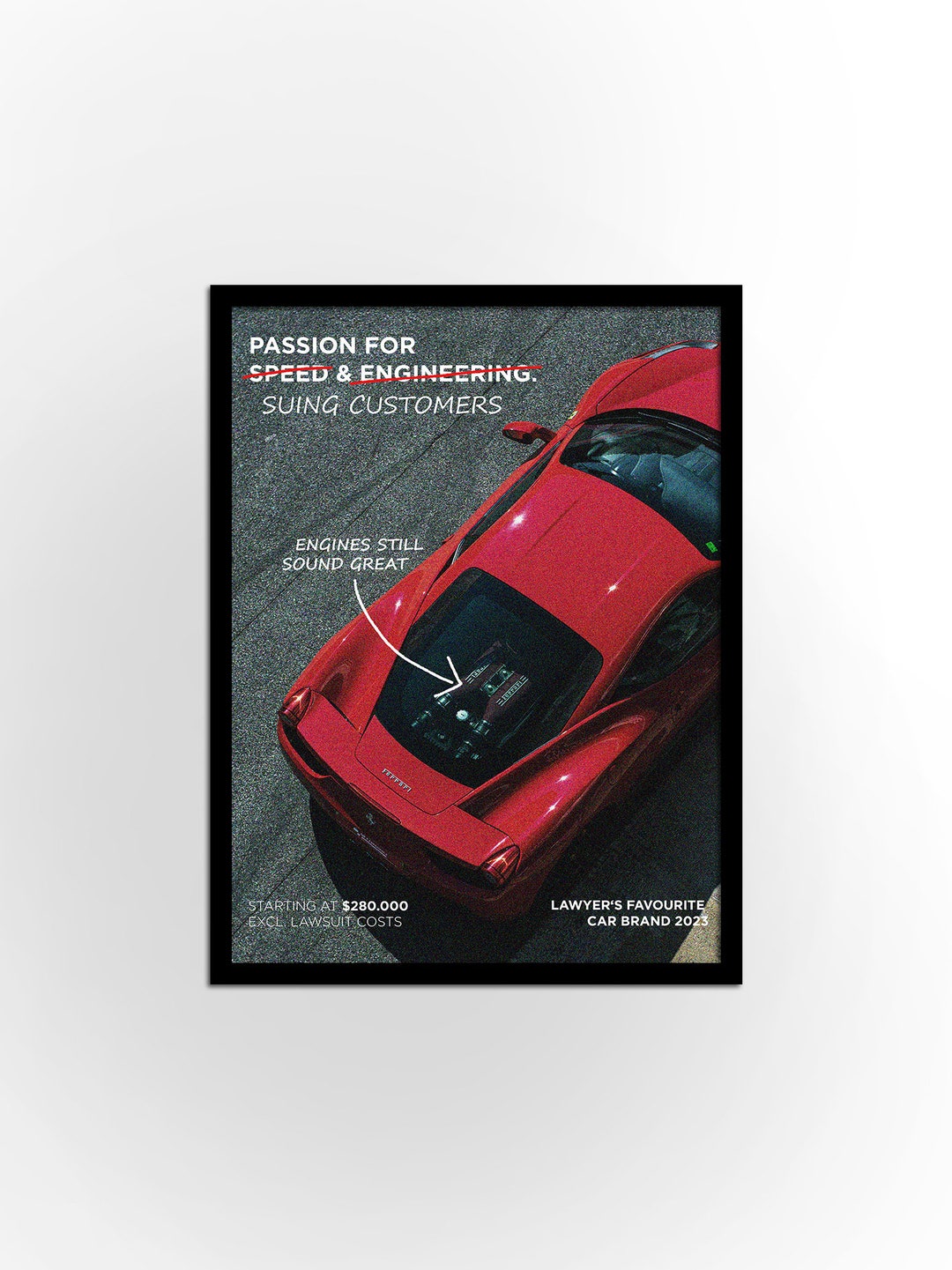 Ferrari 458 Supercar Poster - Etsy