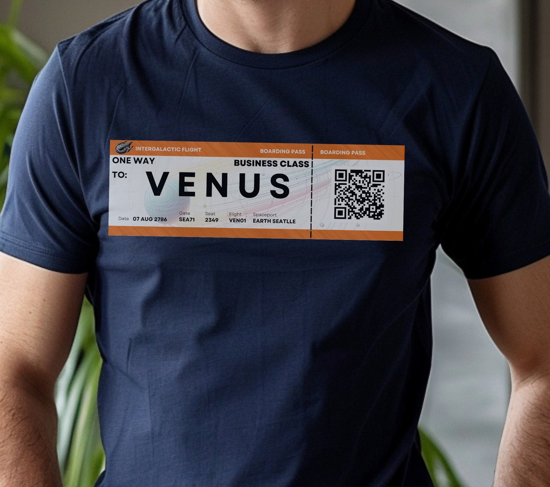 Unisex Venus Tshirt Planet Gift Ticket T Shirt Geek Tshirt Gift Ticket ...