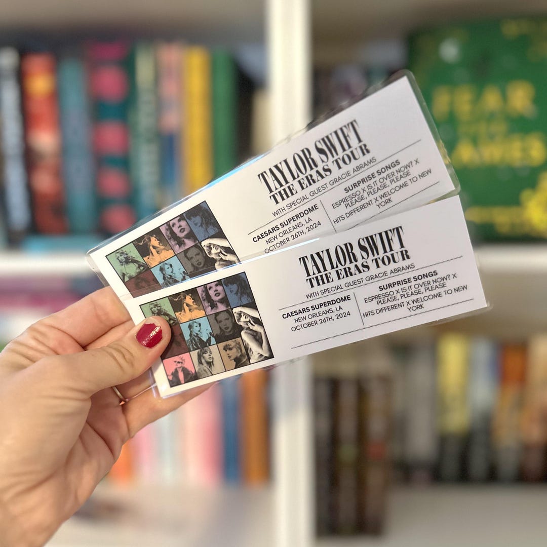 Taylor Swift Bookmark Printable | Custom Bookmark | Eras Tour Memories ...