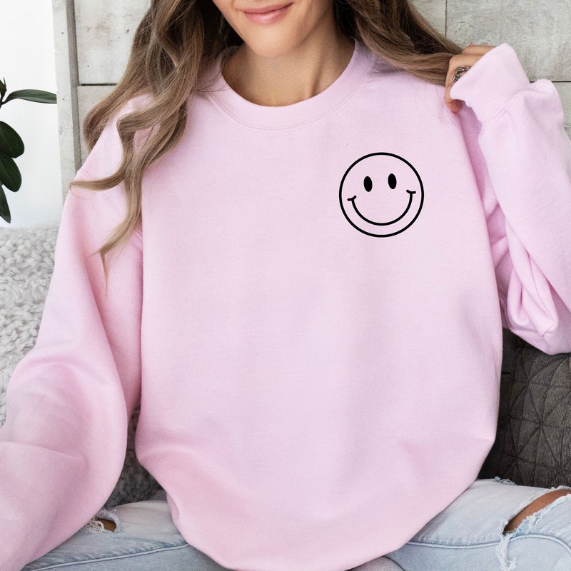 Happy Sweatshirt - Etsy