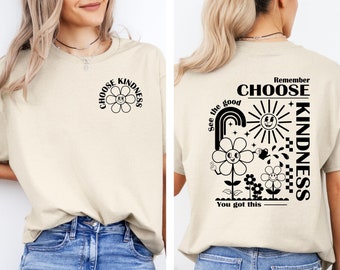 Choose Kindness Tee, Kindness Matters Teevintage Inspired Cotton T ...