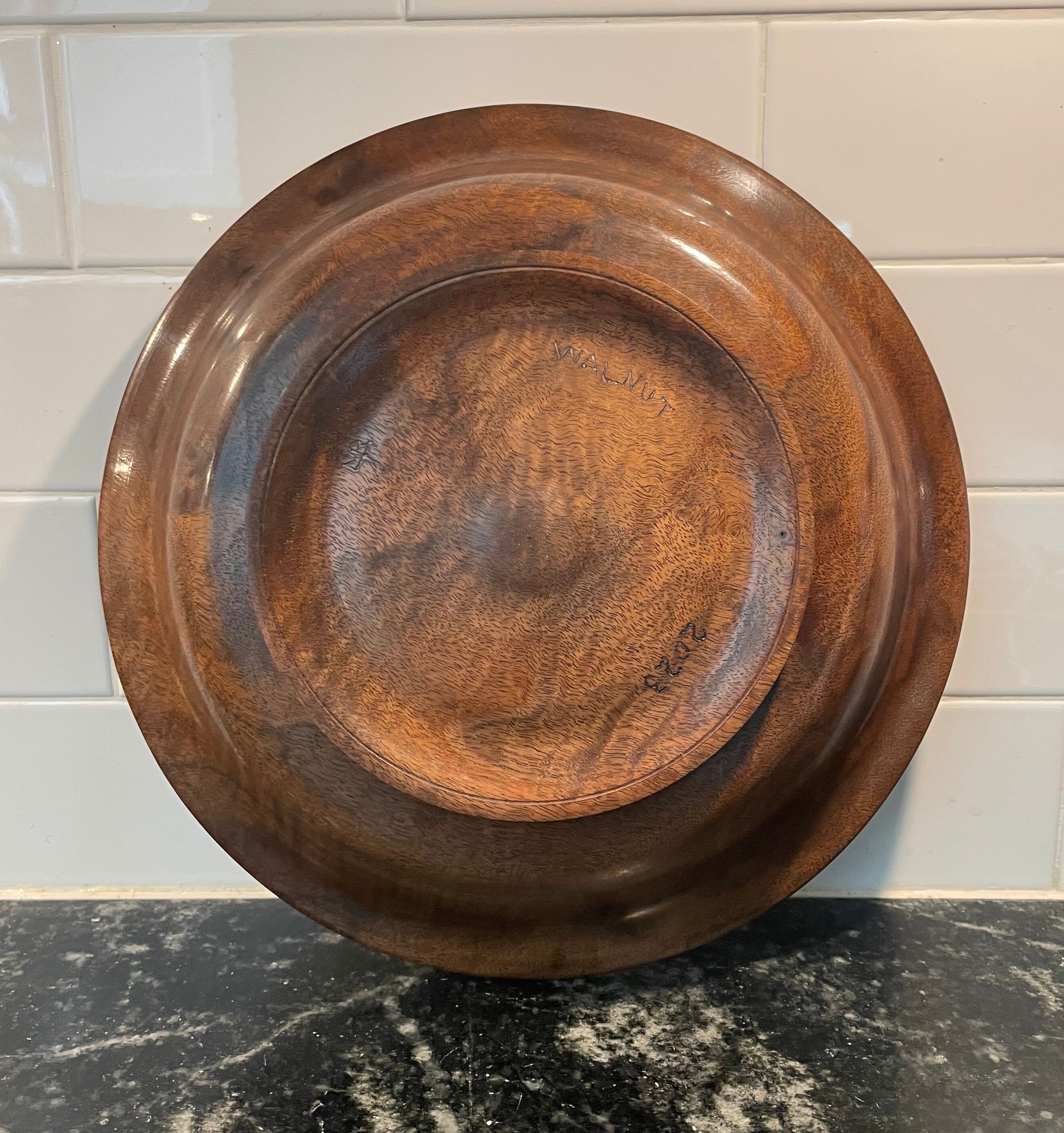 Walnut Deep Dish Platter - Etsy