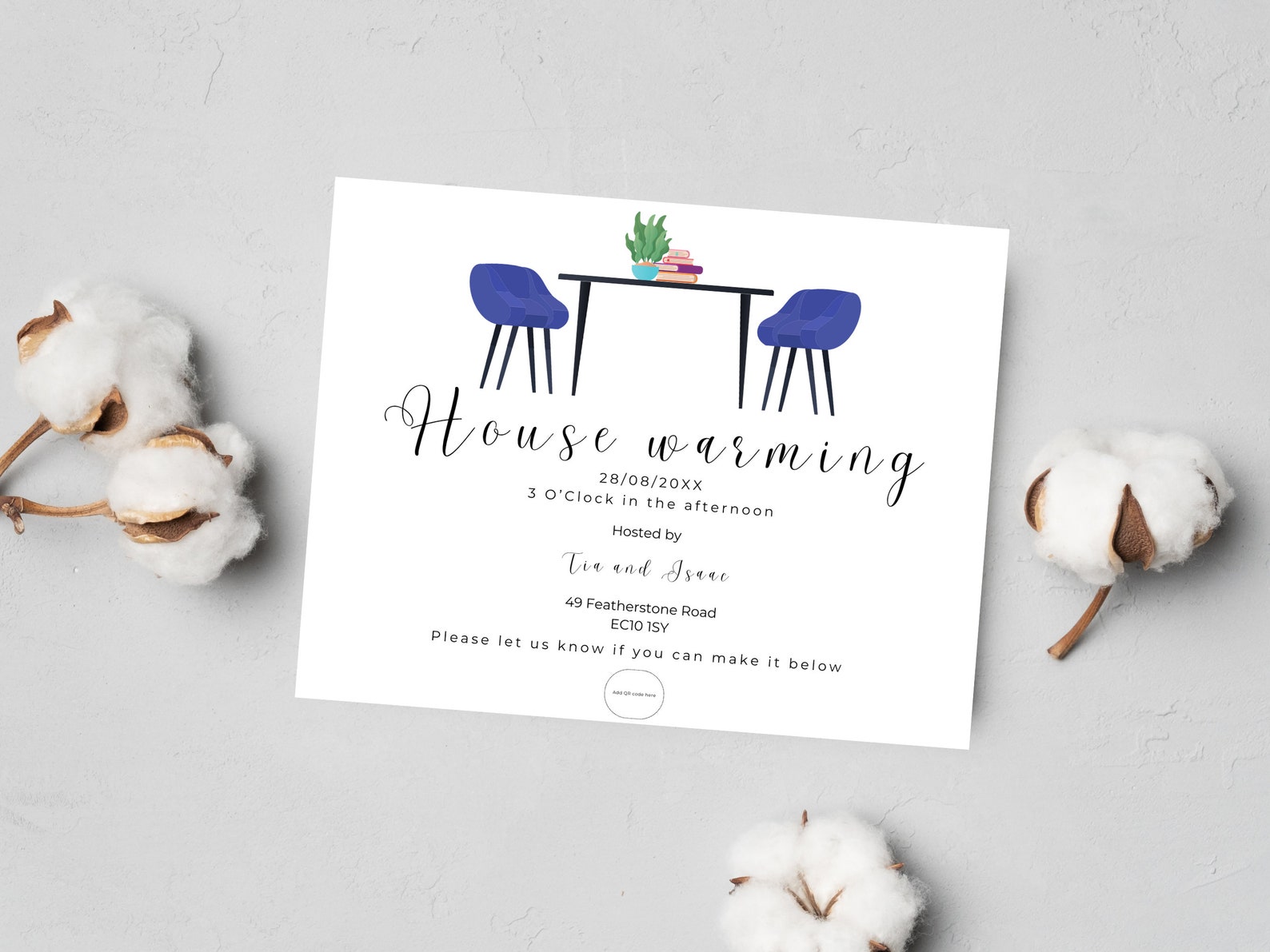 Printable House Warming Invitation Editable With Canva Instant Download ...
