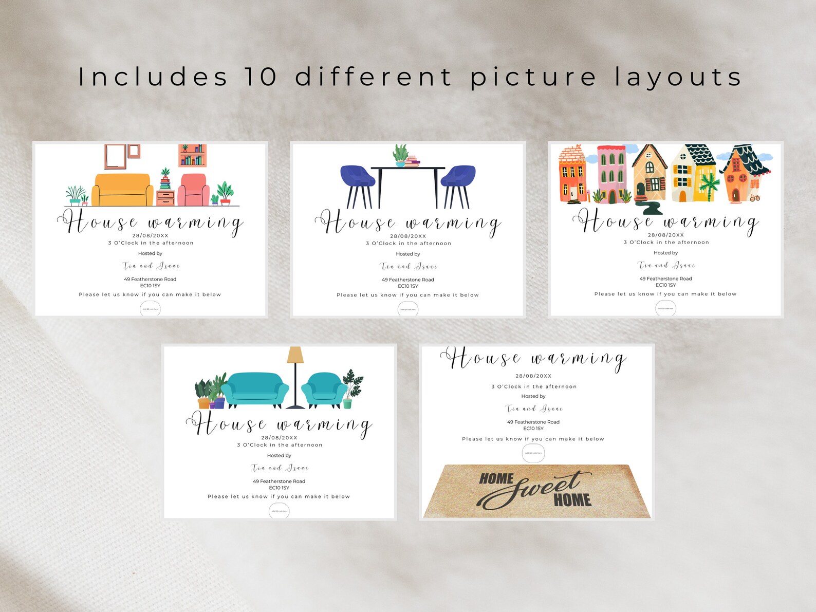 Printable House Warming Invitation | Editable With Canva | Instant ...