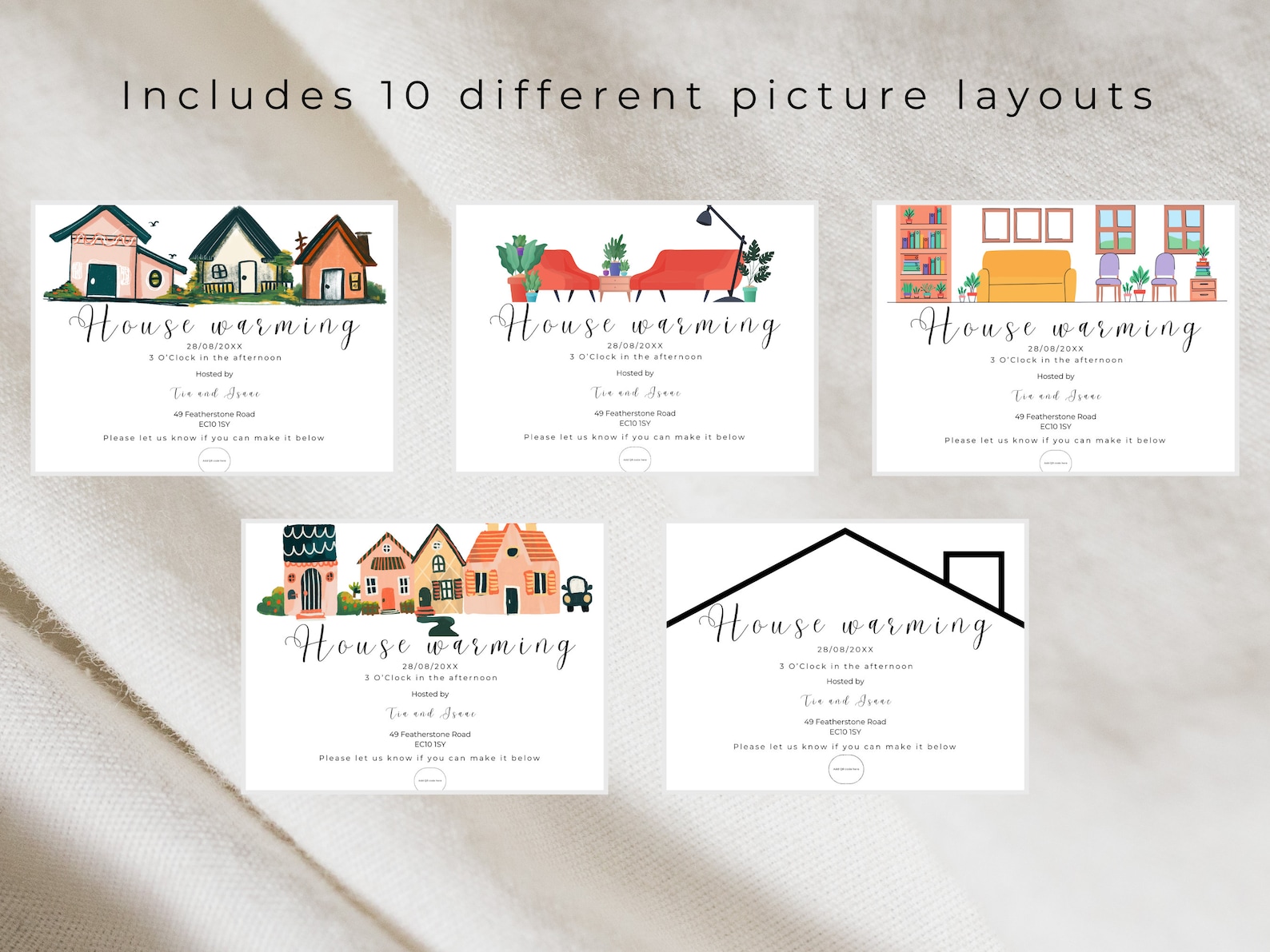 Printable House Warming Invitation | Editable With Canva | Instant ...