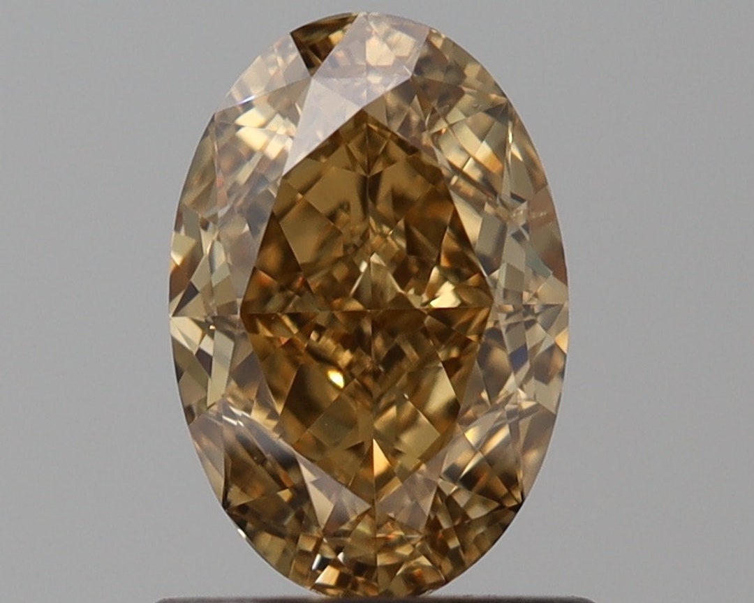 1.02 Ct. Fancy Deep Brownish Orangy Yellow, Natural Even, VS2 Oval GIA ...
