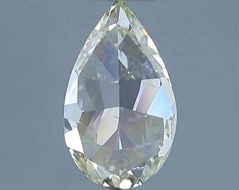 GIA Certified Natural Diamond - 1.00 Ct. W to X Range Color, SI1 Pear ...