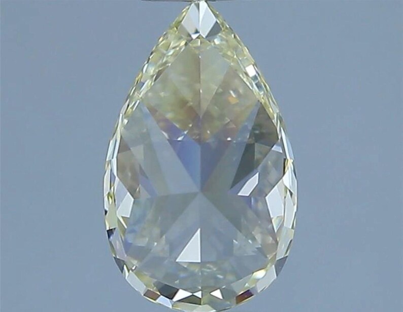 1.07 Ct. Fancy Light Yellow, Natural Even, VVS2 Pear - GIA Certified ...