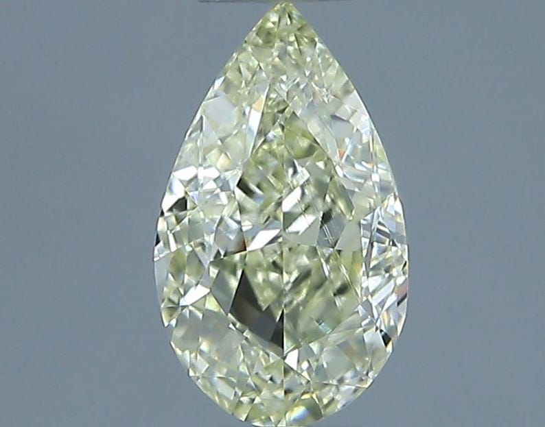GIA Certified Natural Diamond - 1.00 Ct. W to X Range Color, SI1 Pear ...
