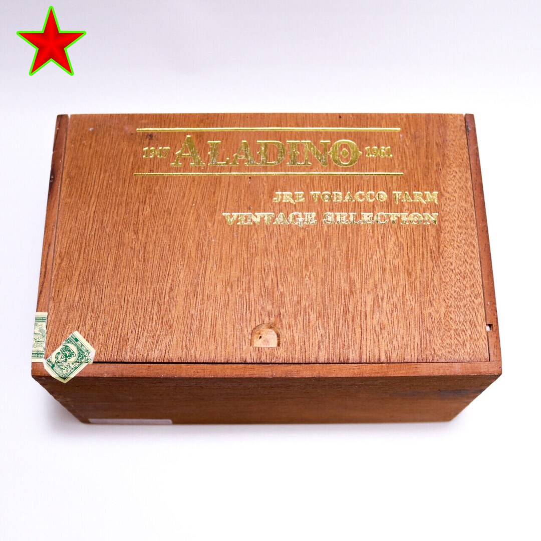 Aladino Vintage Selection Rothschild Wood Cigar Box Empty - Etsy