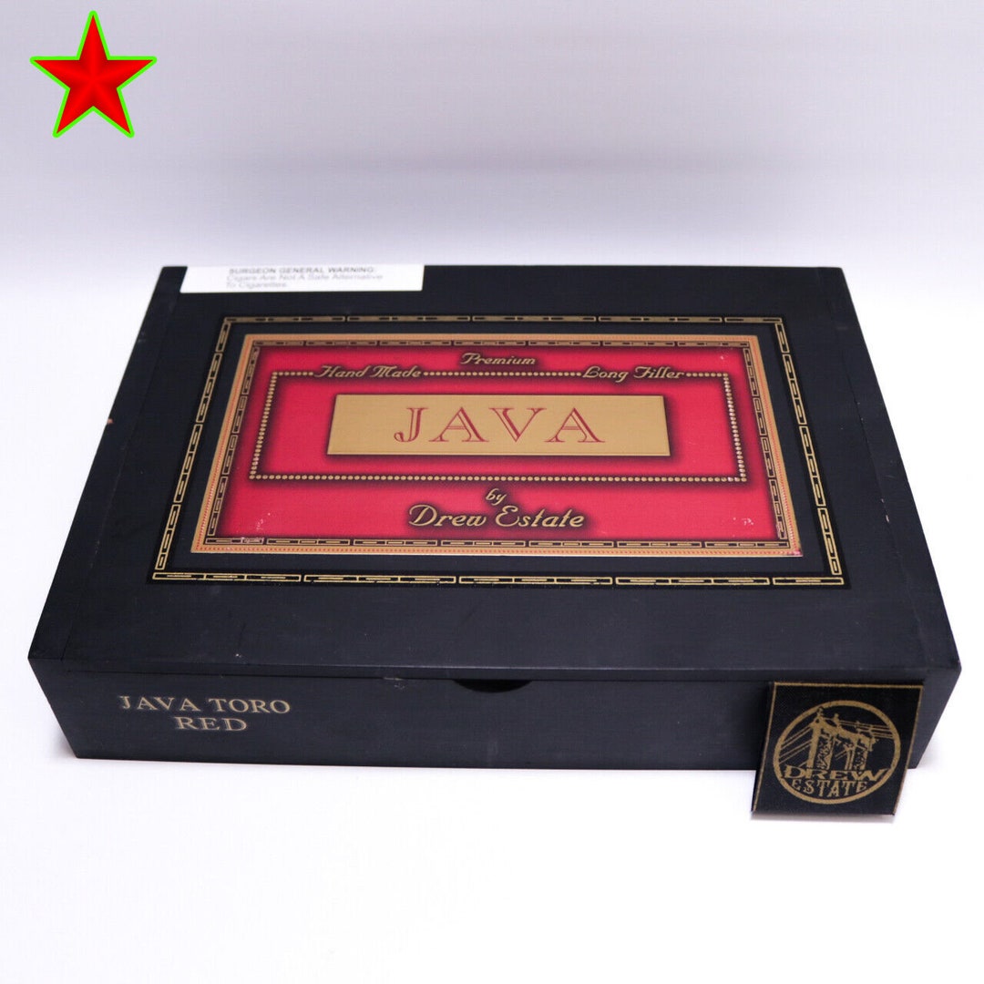 Java Toro Red Empty Wood Cigar Box 10 X 7.25 X - Etsy
