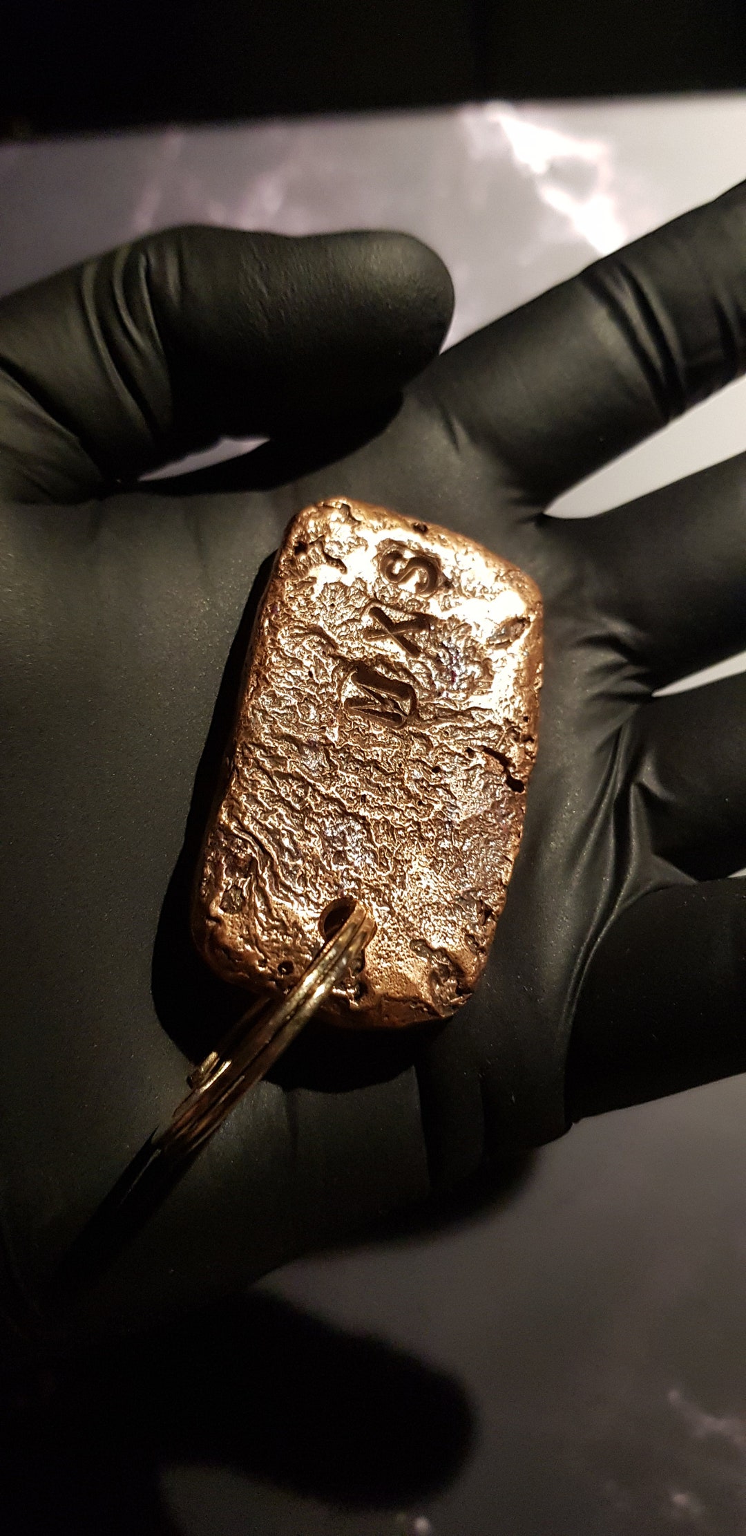 Unique Keychain. Forged Copper Ingot. Nuestra Señora De Atocha. Signed ...