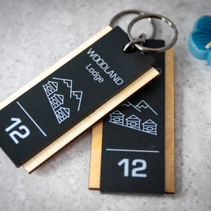 Hotel Keychain - Custom Key Holder With Personalized Name, Logo and ...