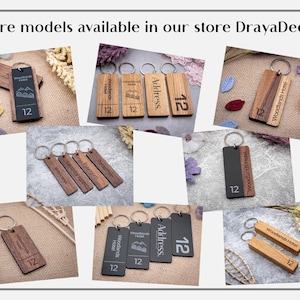 Personalized Hotel Key Tag With Name, Logo and Room Number - Custom ...