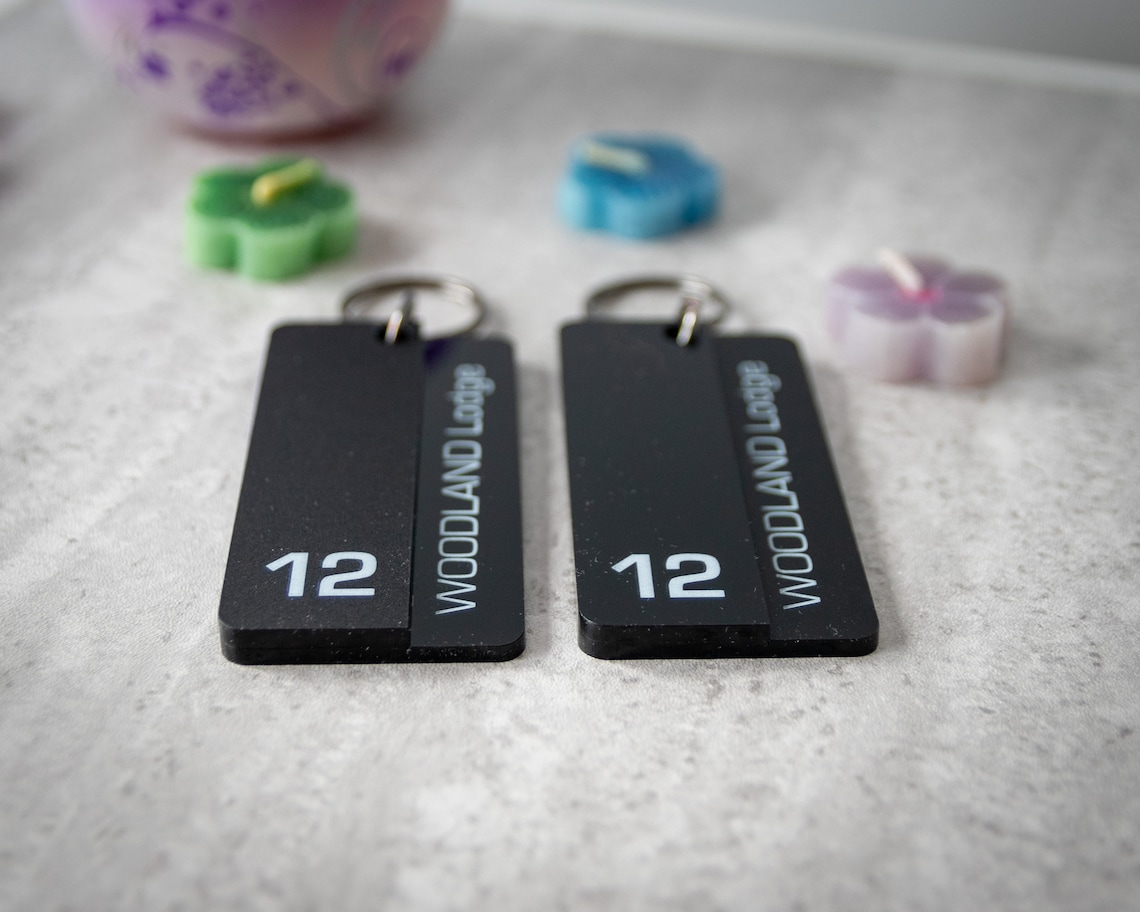 Personalized Keychain for Hotels Customized Key Holder With Hotel Name ...