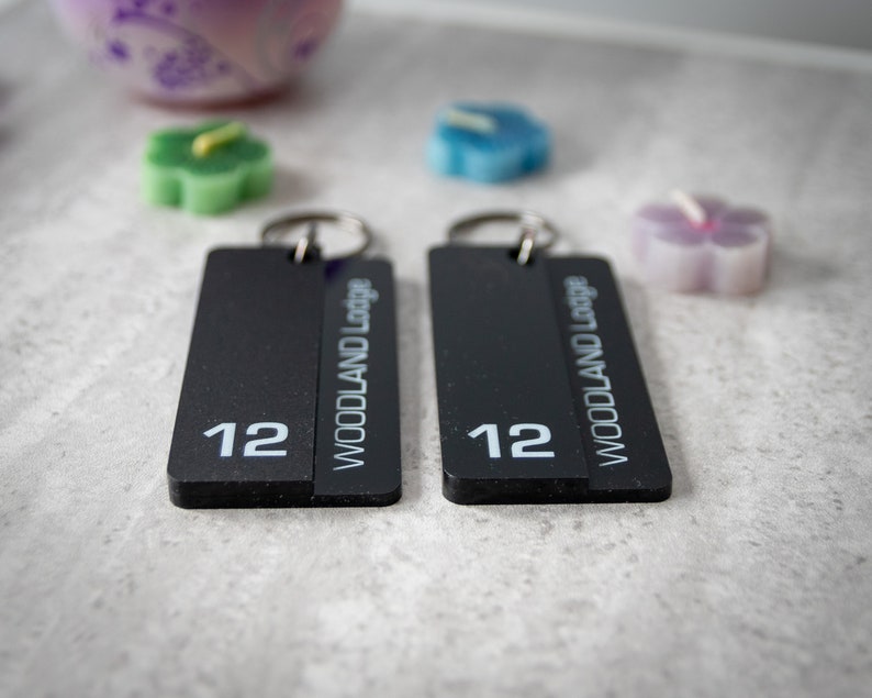 Personalized Keychain for Hotels Customized Key Holder With Hotel Name ...