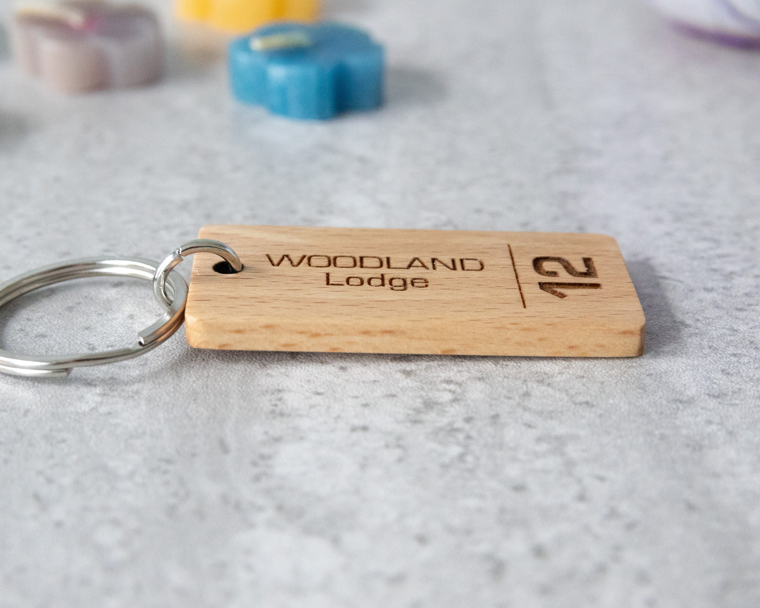 Personalized Keychain for Hotels Custom Key Holder Featuring Hotel Name ...