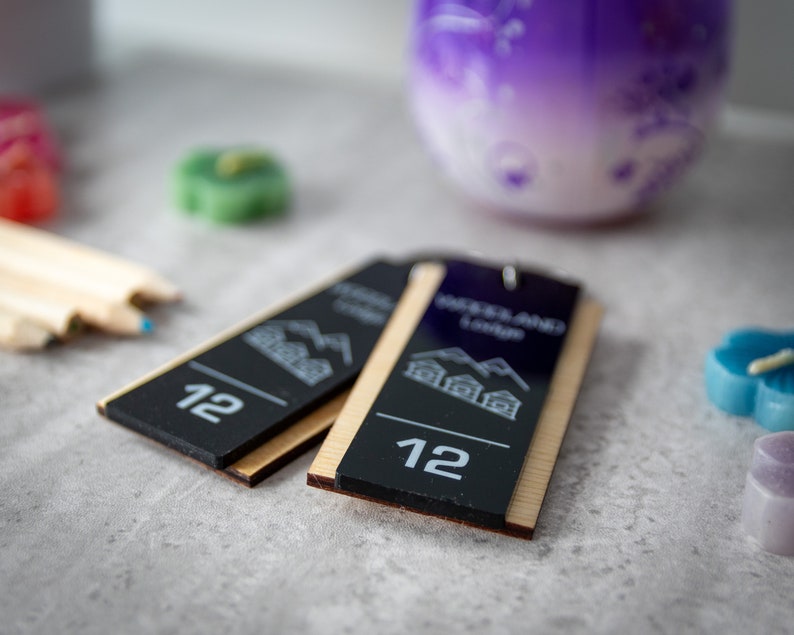 Hotel Keychain Custom Key Holder With Personalized Name, Logo and Room ...