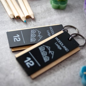 Hotel Keychain - Custom Key Holder With Personalized Name, Logo and ...