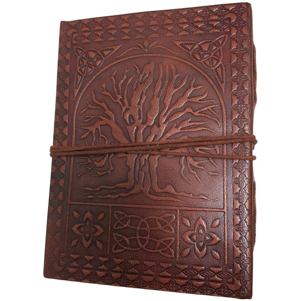 Celtic Vintage Tree of Life Design Handmade Leather Journal Diary ...
