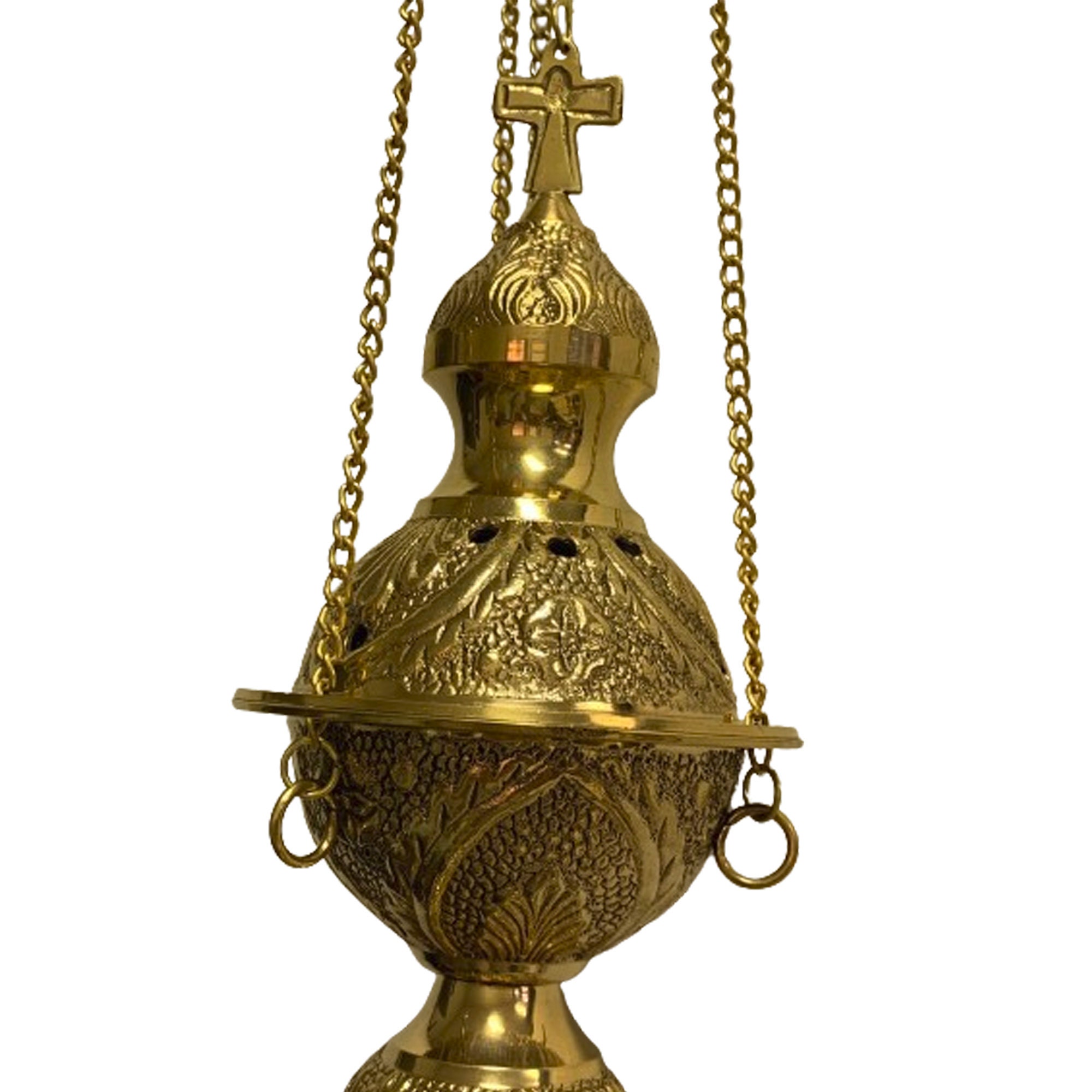 Brass Extra Large Resin Burner Censer Incense Burner Thurible Greek ...