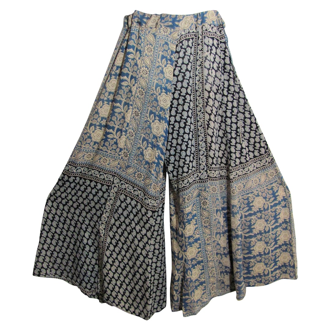 Missy Plus Indian Bohemian Ethnic Paisley Print Palazzo Wide-leg Long ...