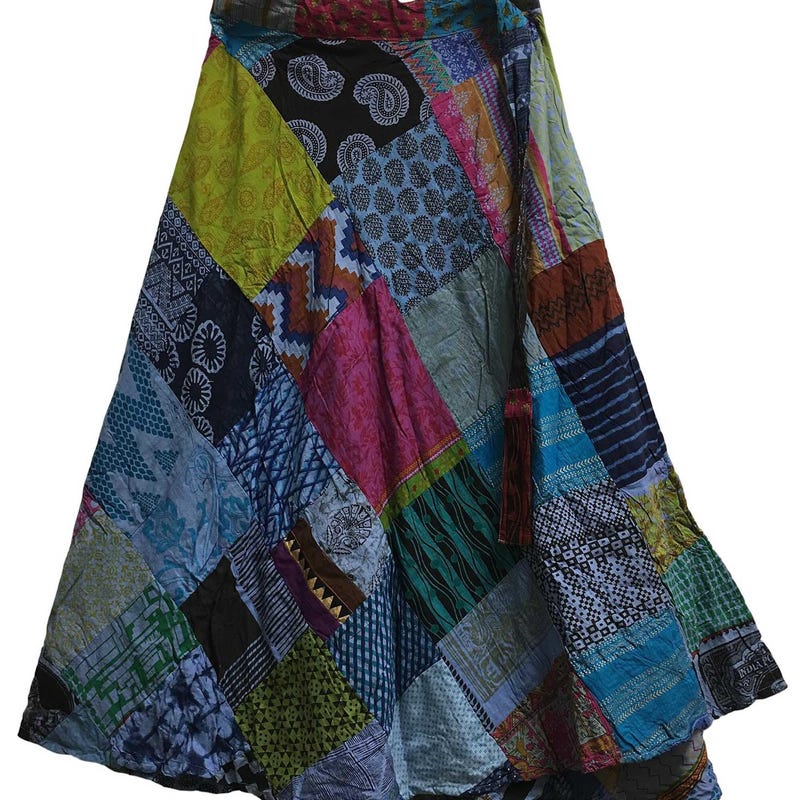 Patchwork Skirt - Etsy