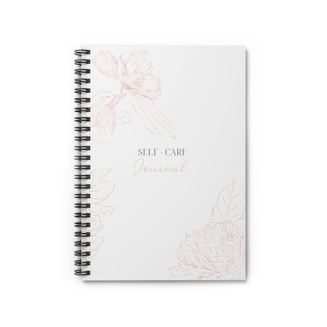 Dusty Rose Floral Spiral Notebook Pink Flowers Journal - Etsy