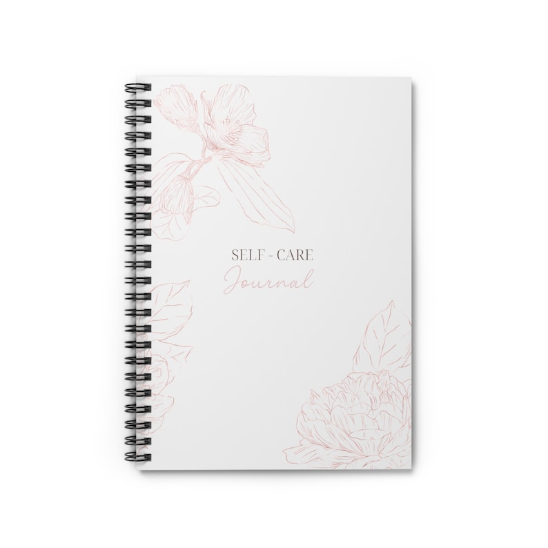 Dusty Rose Floral Spiral Notebook Pink Flowers Journal - Etsy